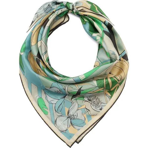 Kate Spade New York Overgrown City Silk Square Scarf - Multi