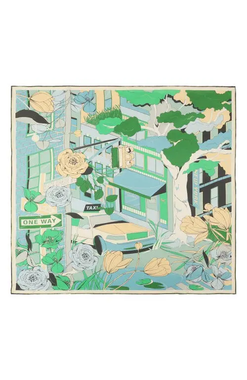 Kate Spade New York Overgrown City Silk Square Scarf