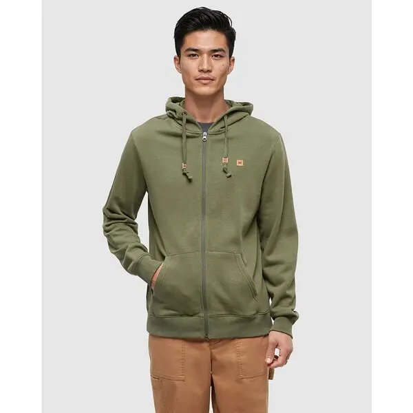 TENTREE Reynard Zip Hoodie - Deep Olive