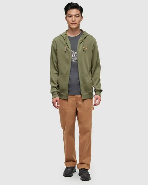 TENTREE Reynard Zip Hoodie - Deep Olive