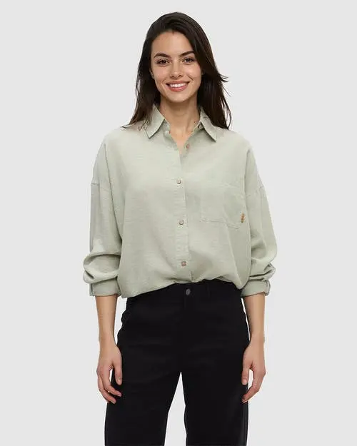TENTREE West End Shirt - Light Moss