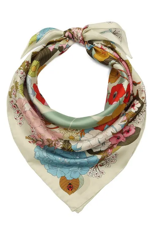 Kate Spade New York Spade Flower Garden Silk Square Scarf - Multi