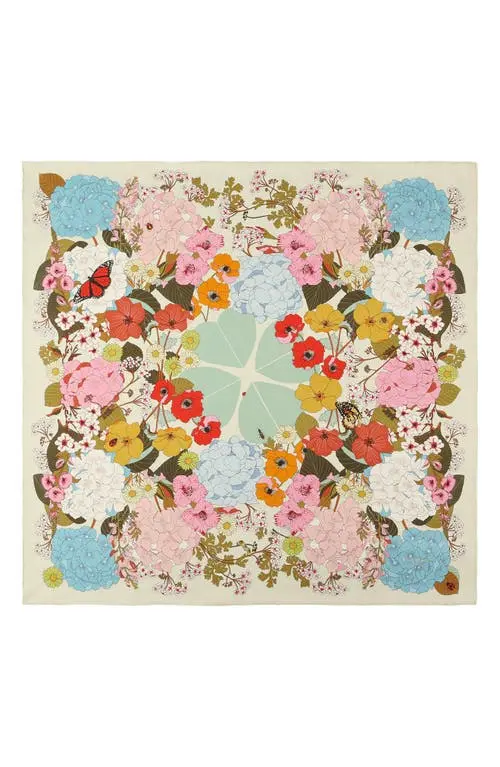 Kate Spade New York Spade Flower Garden Silk Square Scarf