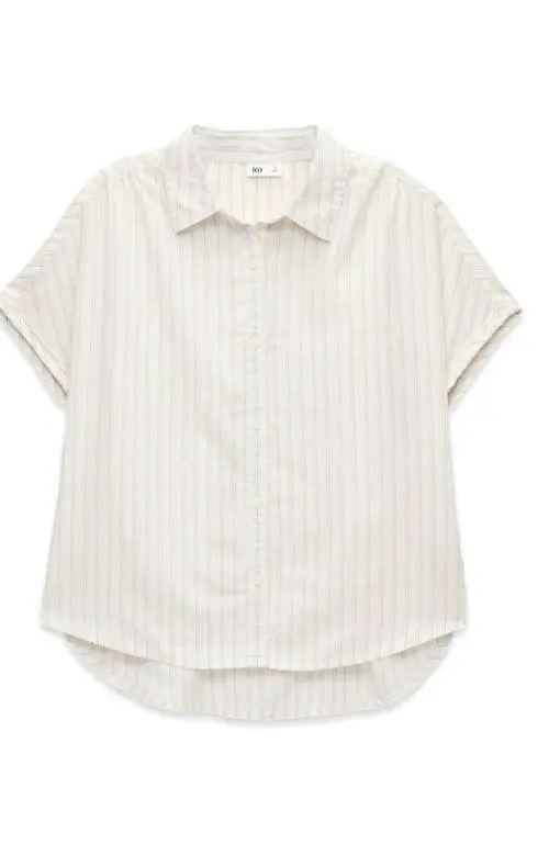 TENTREE Magnolia Shirt - Undyed/double Stripe
