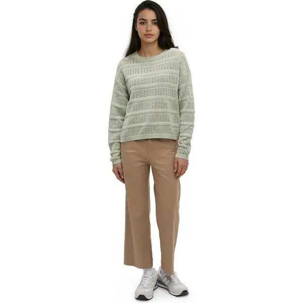 TENTREE Lunenberg Organic Cotton Boatneck Sweater - Light Moss Heather