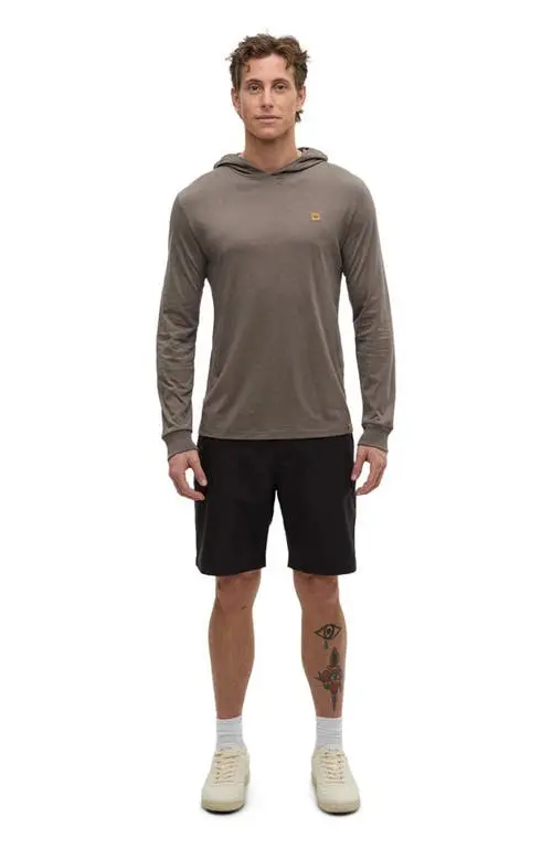 TENTREE Hooded Long Sleeve Top - Timber Heather