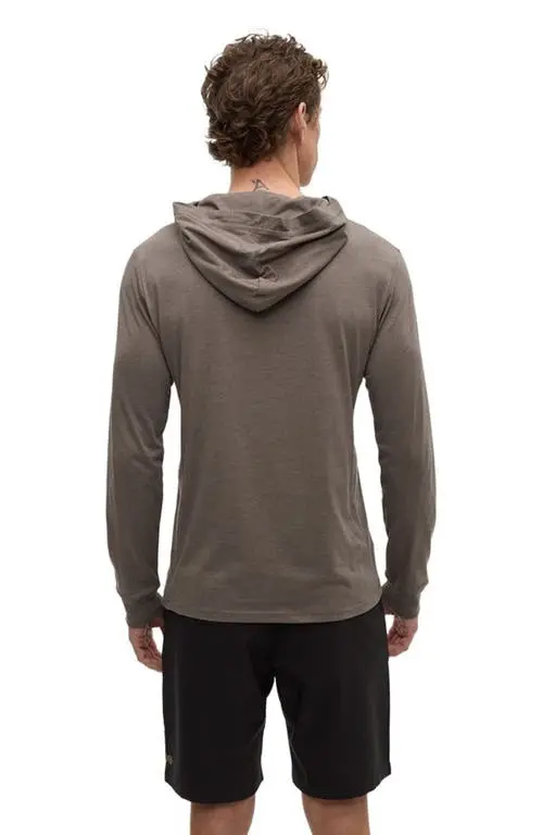 TENTREE Hooded Long Sleeve Top - Timber Heather