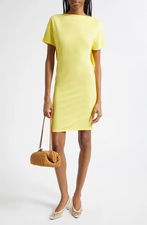 Jacquemus La Robe Mistral Plunge Back Jersey Minidress