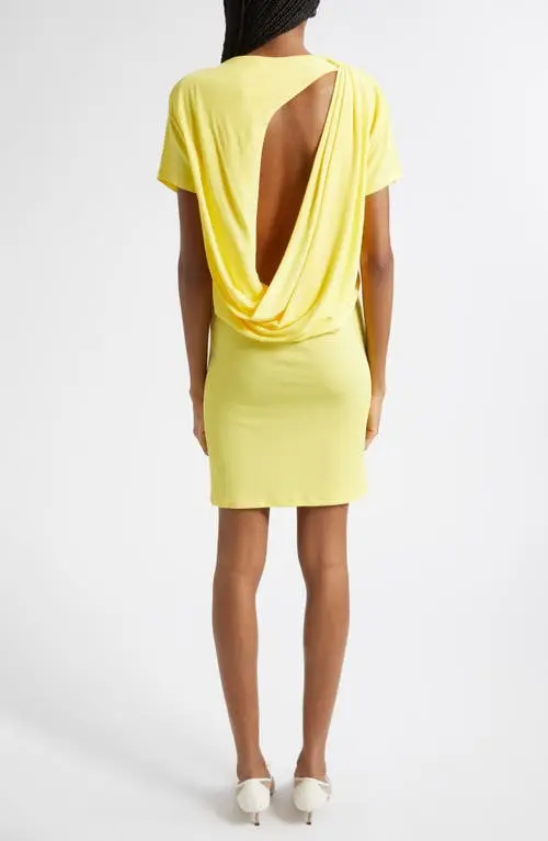 Jacquemus La Robe Mistral Plunge Back Jersey Minidress