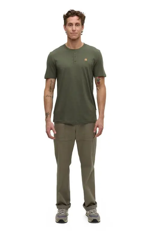 TENTREE Baker Henley - Deep Olive