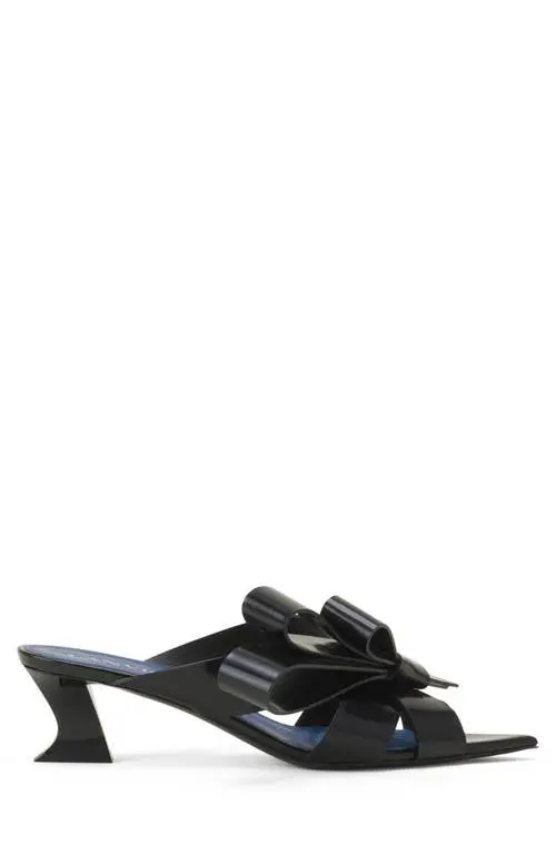 LANVIN Cadeau Leather Mules With Heel - Black