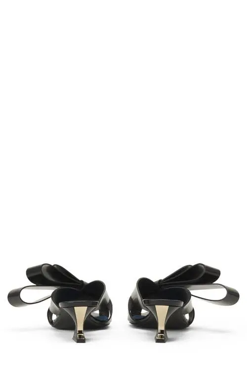 LANVIN Cadeau Leather Mules With Heel