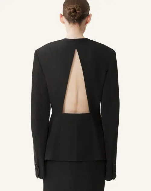LANVIN Silk And Viscose Open-back Jacket
