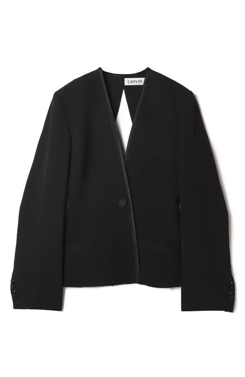 LANVIN Silk And Viscose Open-back Jacket