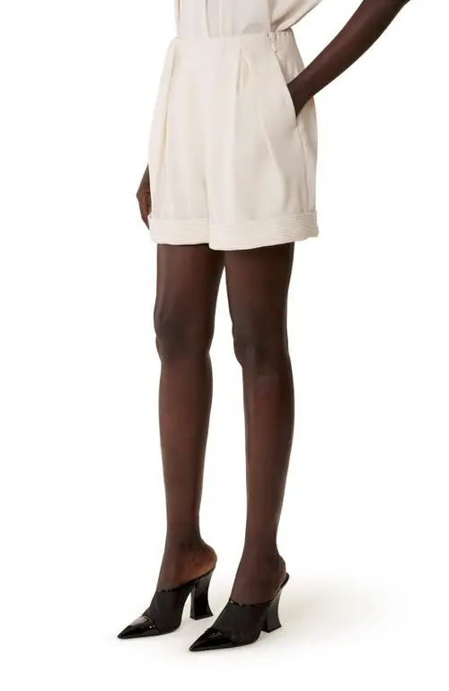 LANVIN Crepe Pleated Shorts