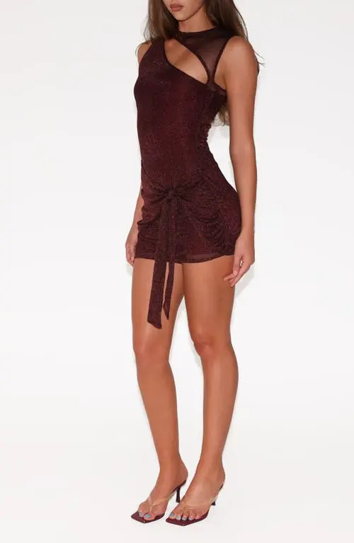 TIGER MIST Azelma Asymmetrical Minidress