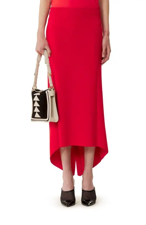 LANVIN Buttoned Long Skirt In Merino Wool