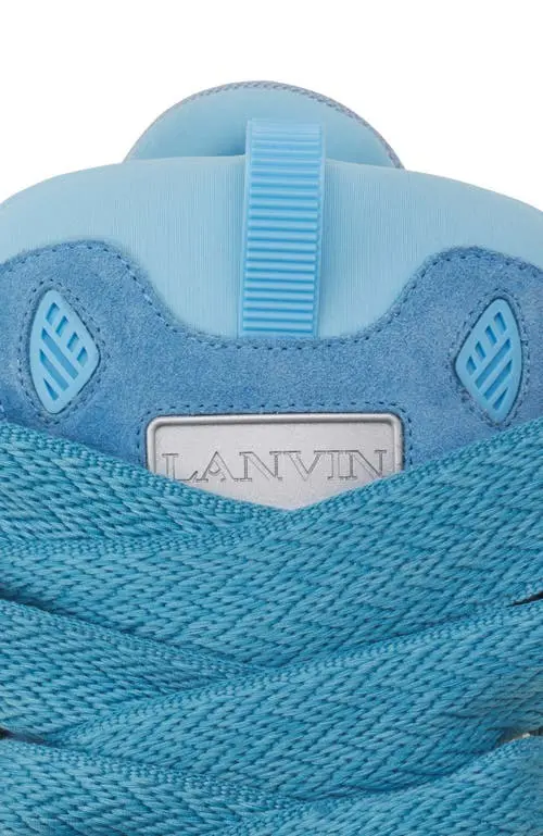 LANVIN Curb Monochrome Suede Sneakers