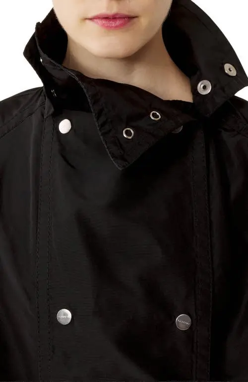 LANVIN Bi-material Trench Coat In Silk Faille And Charmeuse