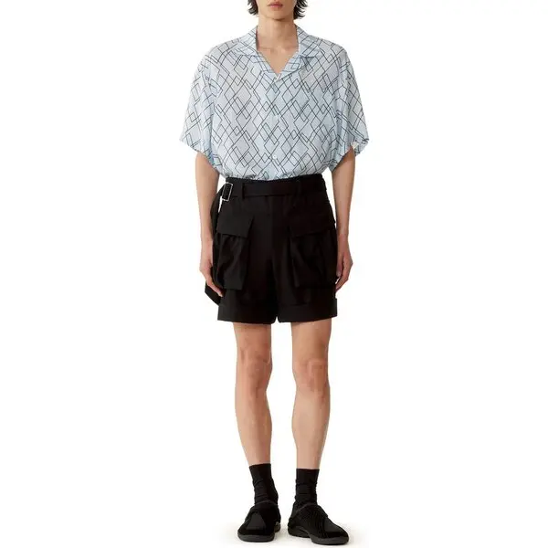 LANVIN Printed Flowy Shirt - Blue