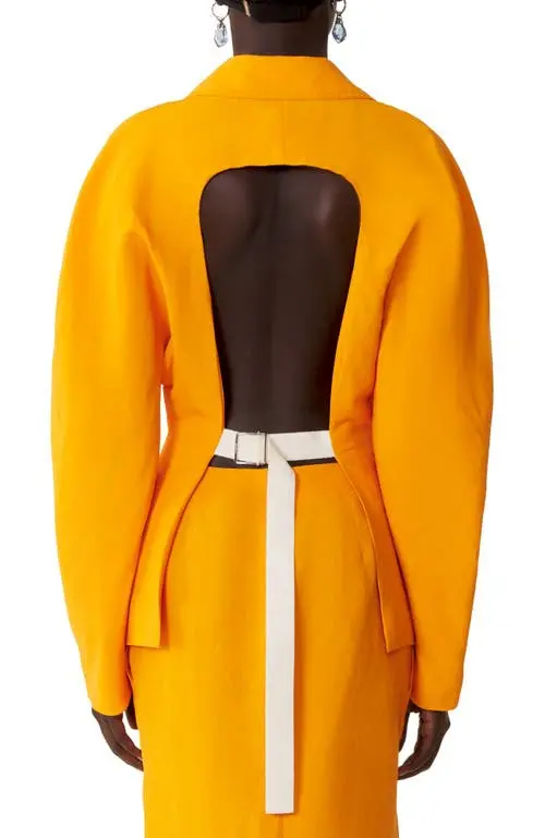 LANVIN Paper And Viscose Open-back Jacket