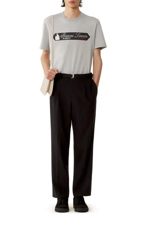 LANVIN Printed Signature Label T-shirt