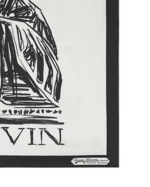 LANVIN Mother & Daughter Printed Silk Scarf