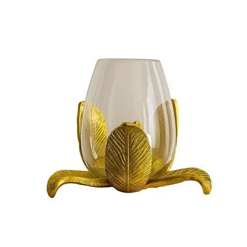 RAIZ STUDIO Flora Glow Candle Holder - Gold