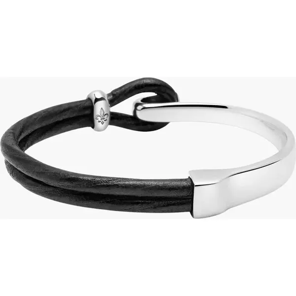 NIALAYA JEWELRY Hook Leather Bracelet
