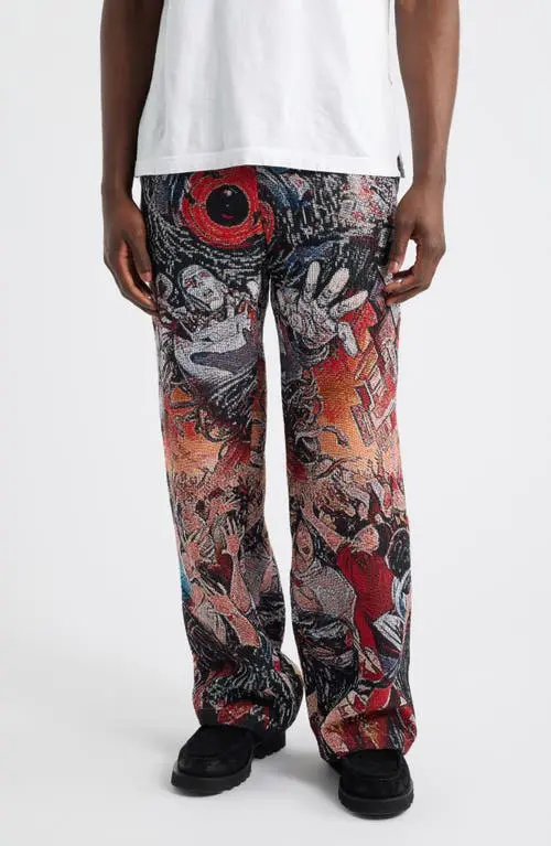 VERYRARE Vrobot Mayhem Jacquard Tapestry Pants - Red