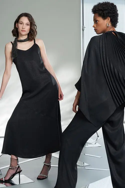 Ming Wang Maxi A Line Dress