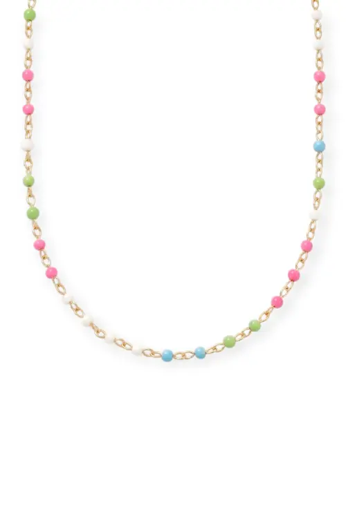 CUFFED BY NANO 14k Filled Enamel Beaded Necklace - Gold