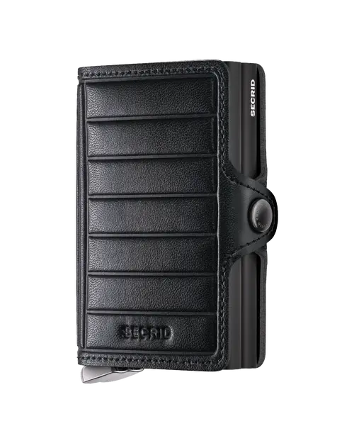 SECRID Premium Twinwallet+ Embossed Lines - Black