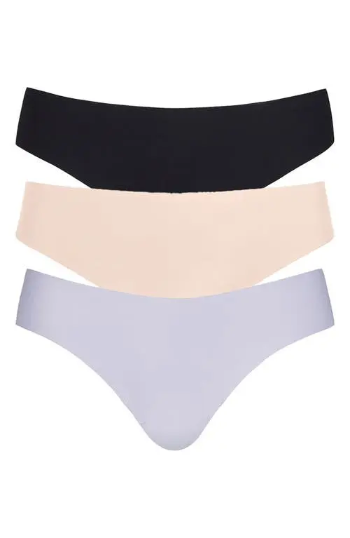 Commando Butter Assorted 3-pack Thongs - Multi Colored