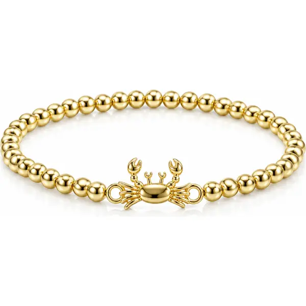 DLORIA En Crab Beaded Bracelet - Gold