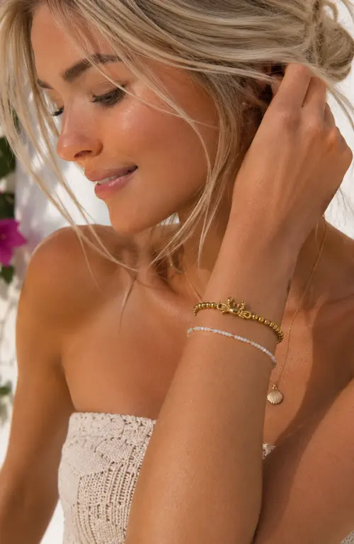 DLORIA Golden Crab Beaded Bracelet