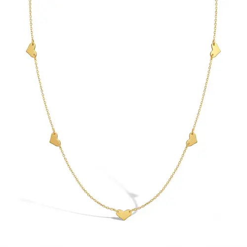 IN SEASON JEWELRY Heart Chain Necklace - Gold