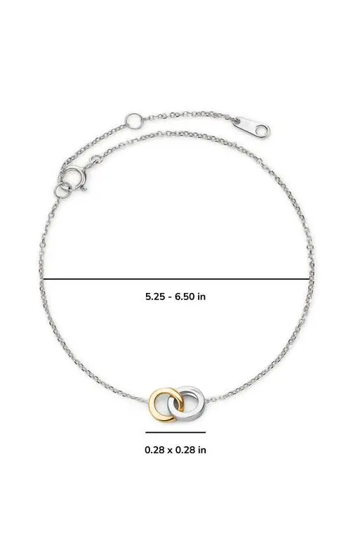 ANA LUISA Solid Duo Links Bracelet - Silver