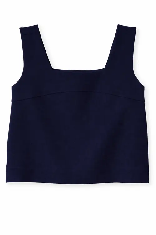 CARTOLINA James Pebbled Crepe Tank - Dark Navy