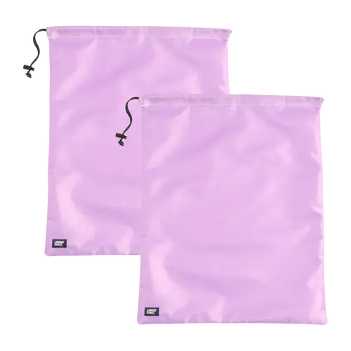 LANDS' END Travel Laundry Bags 2 Pack - Lilac
