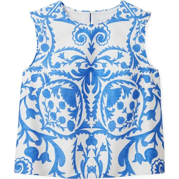 CARTOLINA Linda Printed Shell - Provence Blue