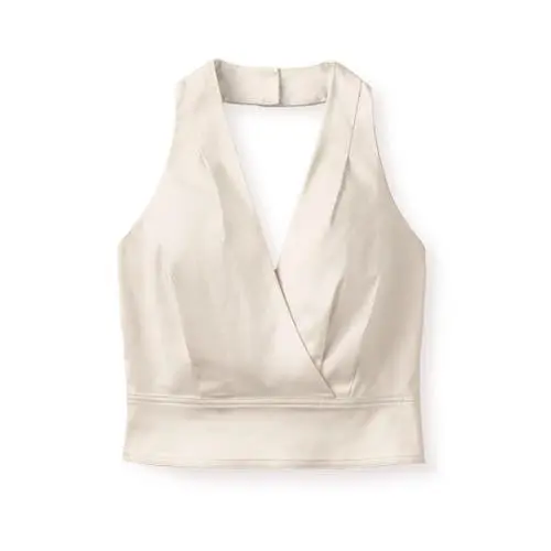 CARTOLINA Olive Halter Top - Ivory