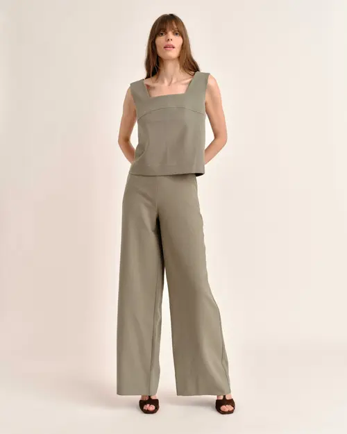 CARTOLINA Olivia Pebbled Crepe Pants