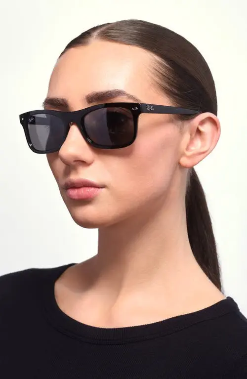 Ray-ban Square Frame Sunglasses - Black/dark Grey