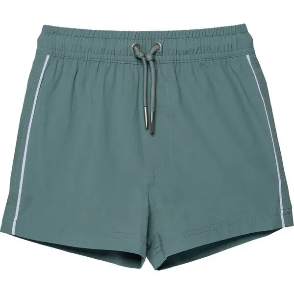 GOTTEX MENS Gottex 7" Inseam Striped Swim Trunks - Grey
