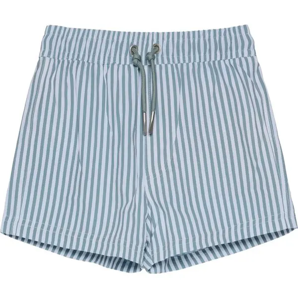 GOTTEX MENS Gottex 7" Inseam Striped Swim Trunks - White-green
