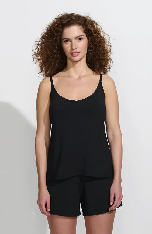 LANDS' END Tulip Romper Swimsuit - Black