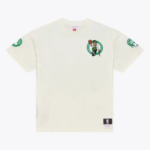Mitchell & Ness Boston Celtics Hardwood Classics Chainstitch Premium T-shirt
