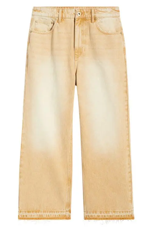 ELWOOD Baggy Wide-leg Denim Pants - Khaki
