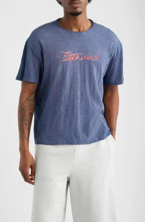 ELWOOD Cotton Graphic T-shirt - Blue